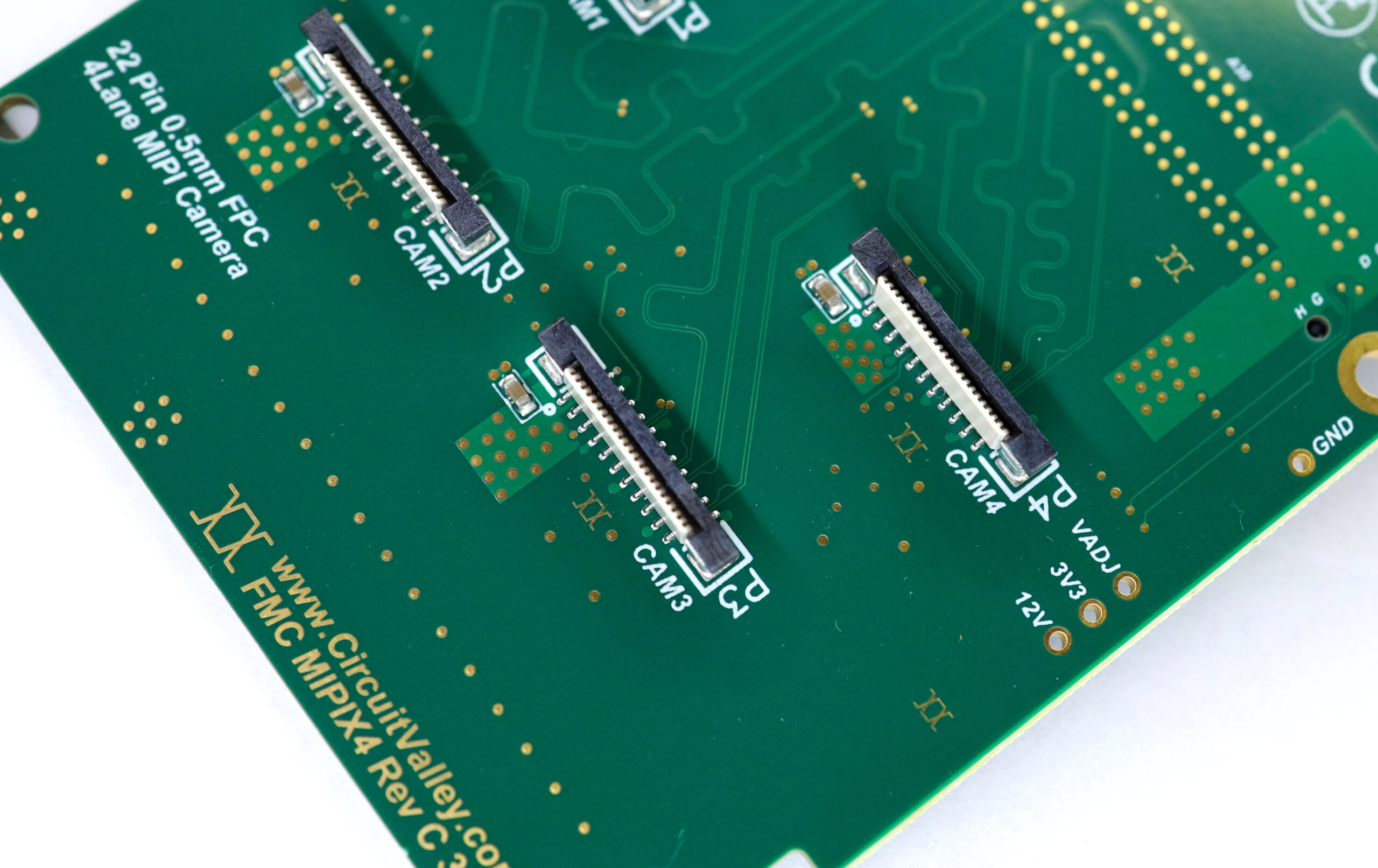 FPGA FMC MIPI Camera x4 Breakout Board with FMC LPC - CircuitValley ...