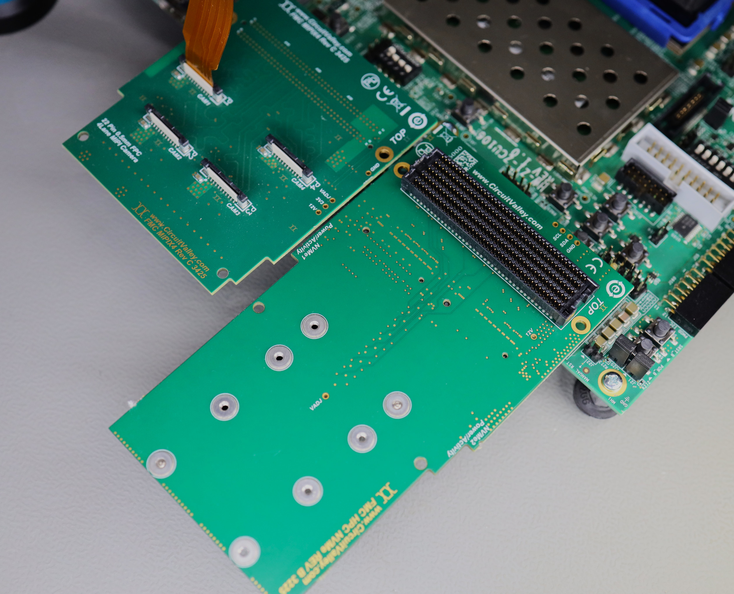 FMC NVMe SSD Drive FPGA HPC PCIe M.2 Carrier Adapter - CircuitValley ...